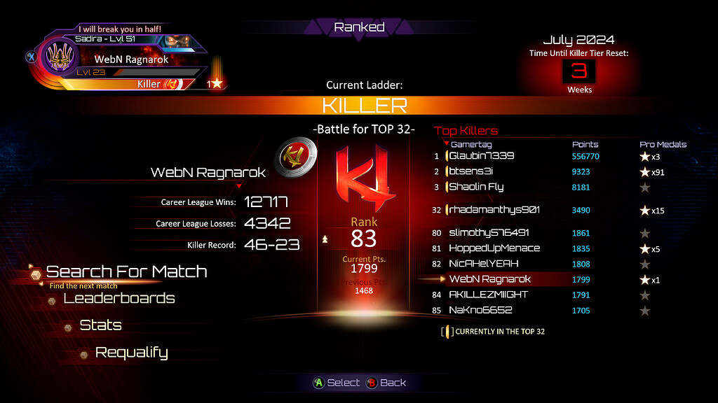 Top 32 Manipulation - Game Suggestions & Feedback - Killer Instinct Forums